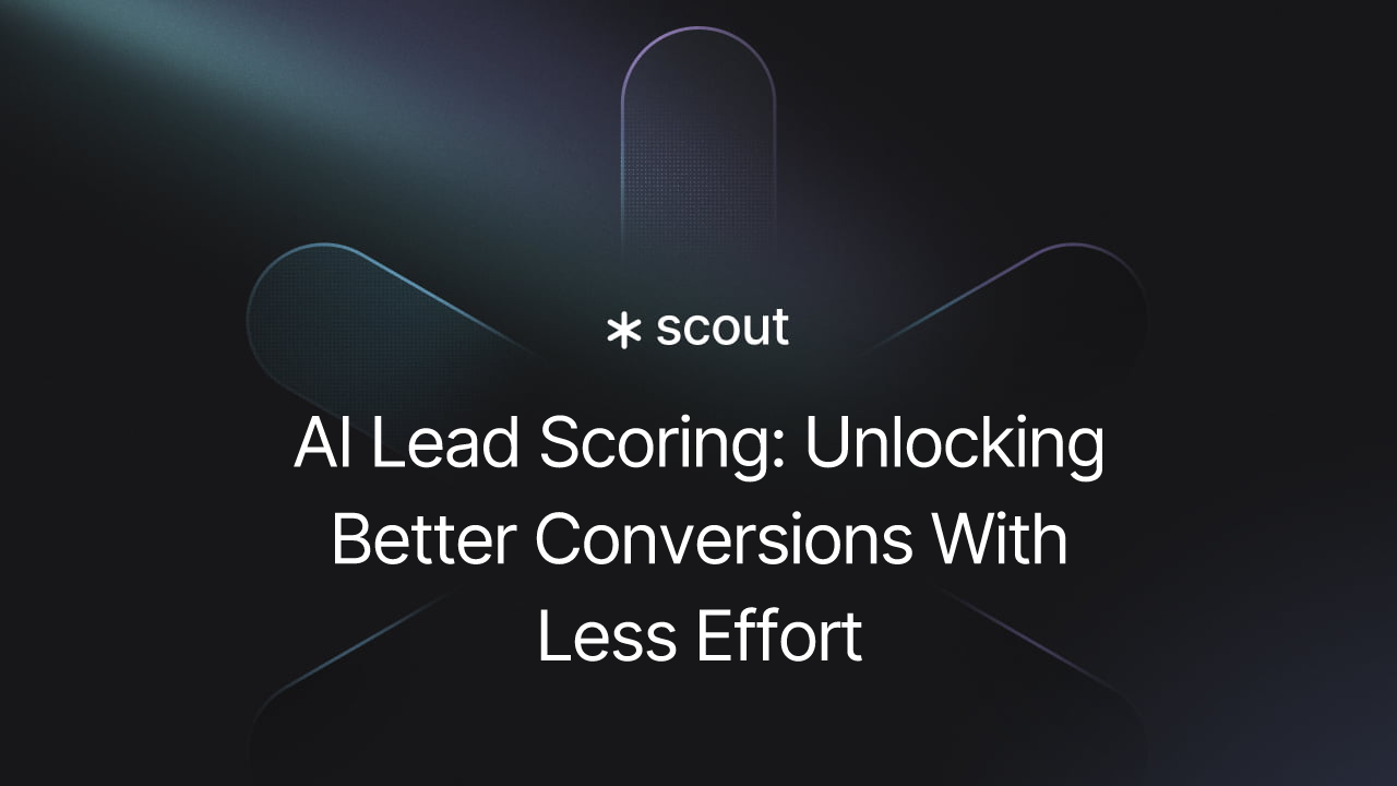AI Lead Scoring: Unlocking Better Conversions With Less Effort - Scout